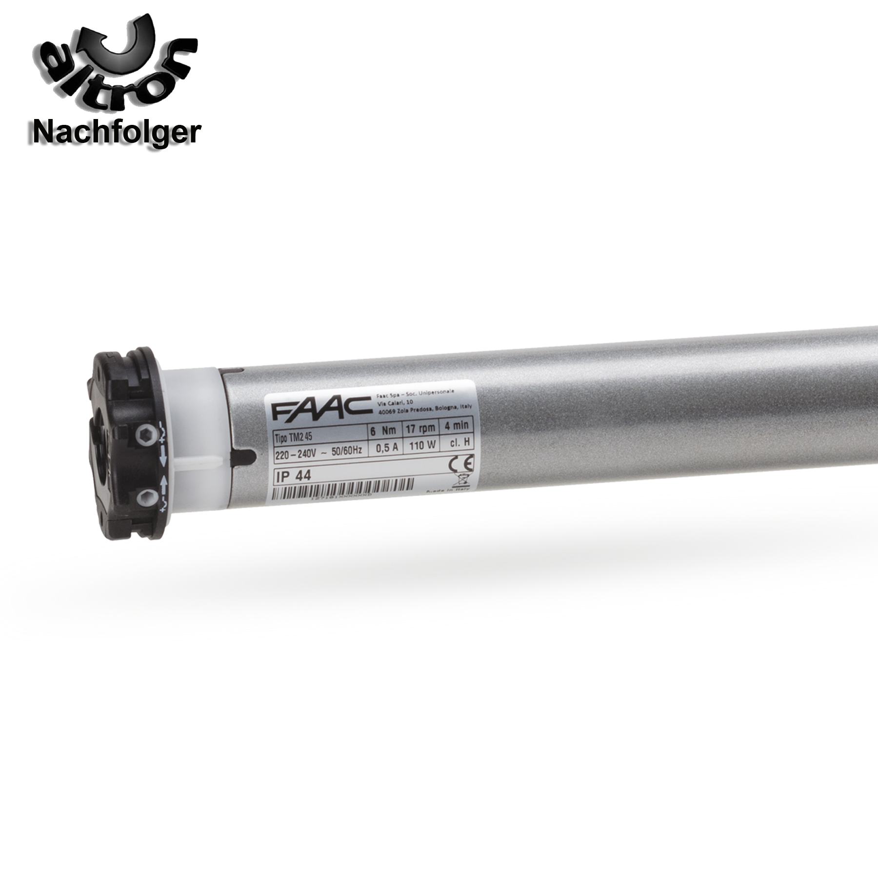 Altron Black | FAAC TM2 45 | Rolladenmotor | markiso.de